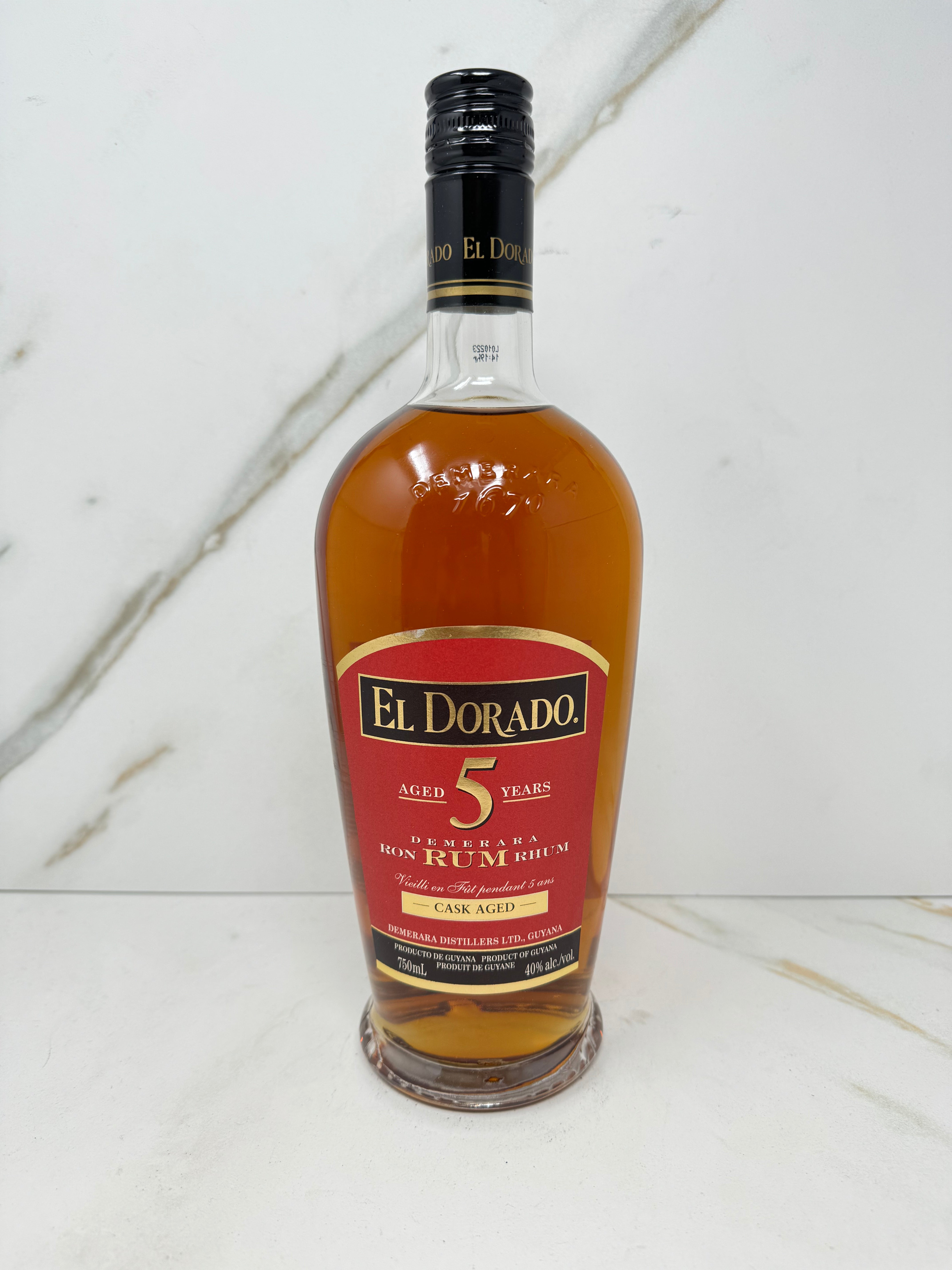 El Dorado, 5 year Casked Aged Rum, 750mL – DrinkPLG