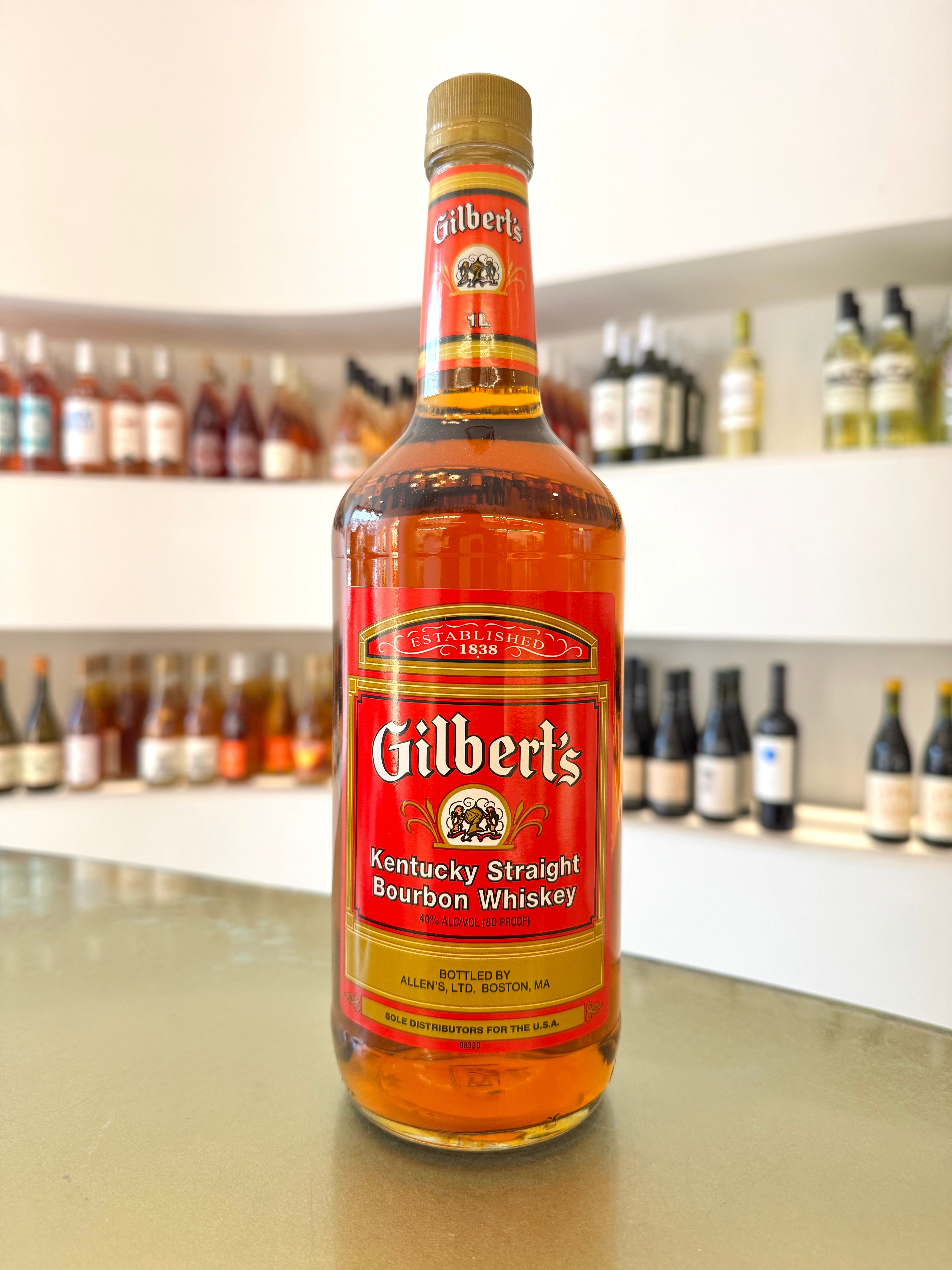 Gilbert's, Kentucky Straight Bourbon Whiskey, 1L – DrinkPLG