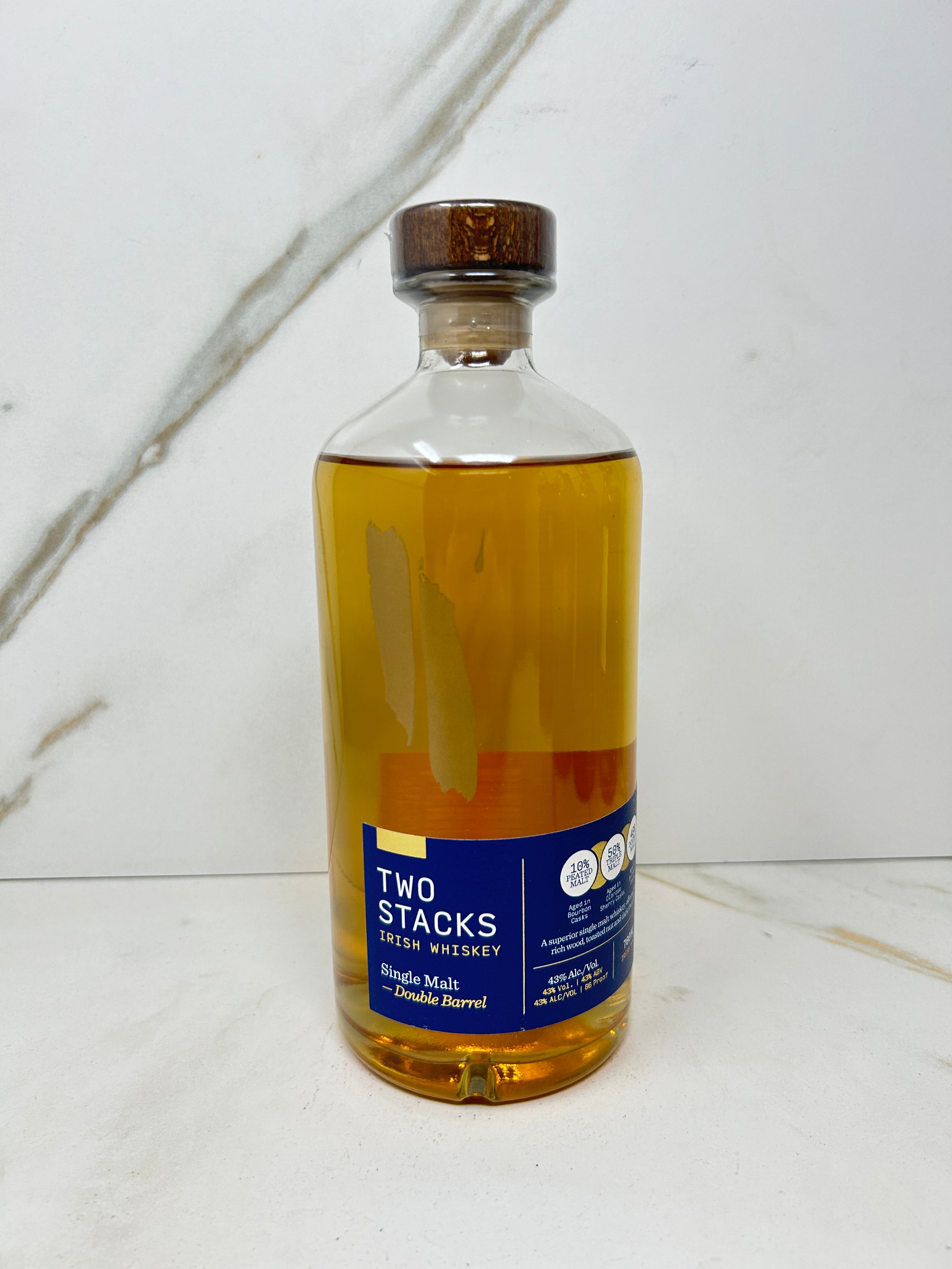 Two Stacks, Single Malt, Double Barrel, Irish Whiskey, 700mL – DrinkPLG