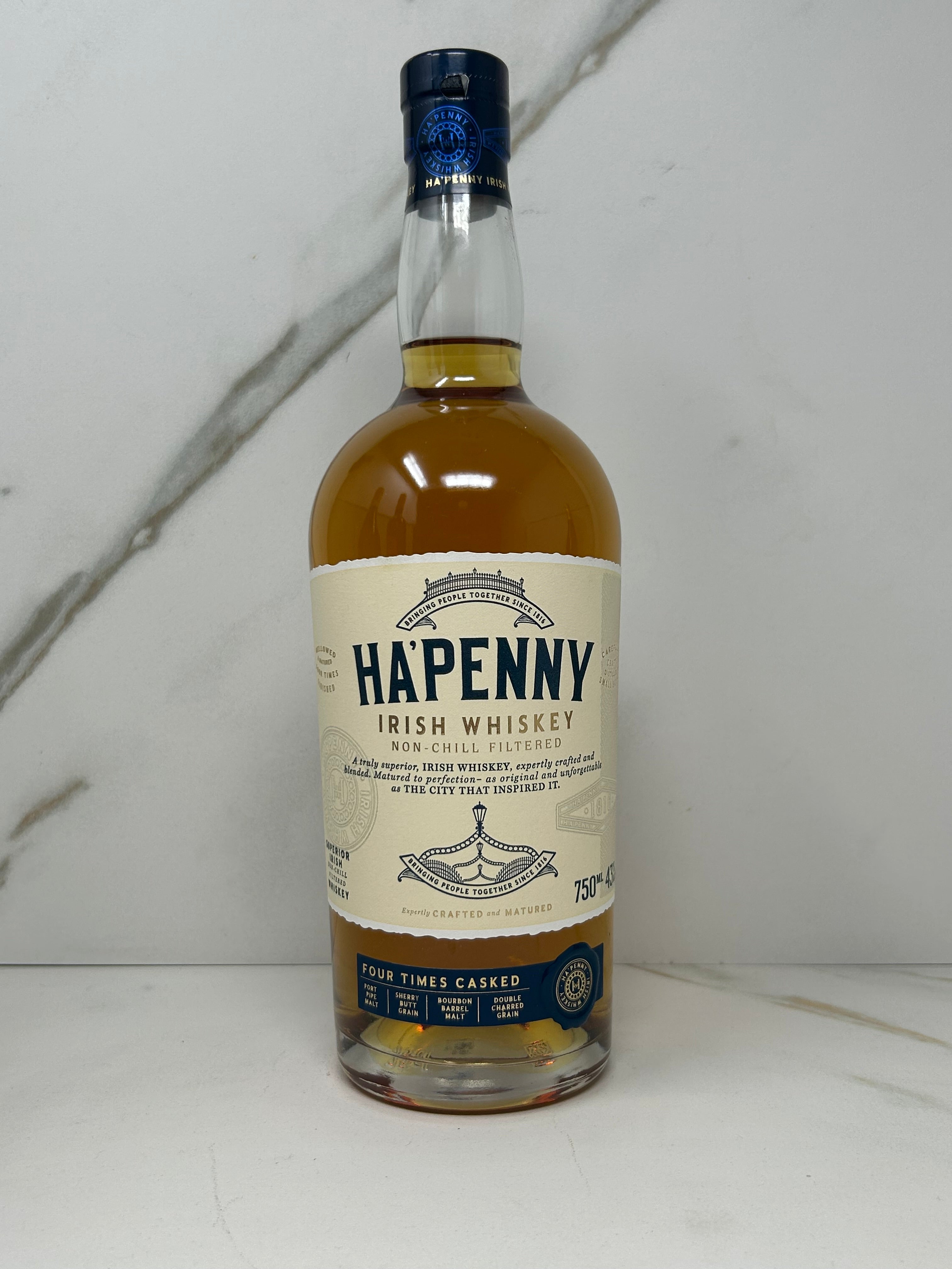 Ha' Penny, Irish Whisky, Non Chill Filtered, Ireland, 750mL – DrinkPLG